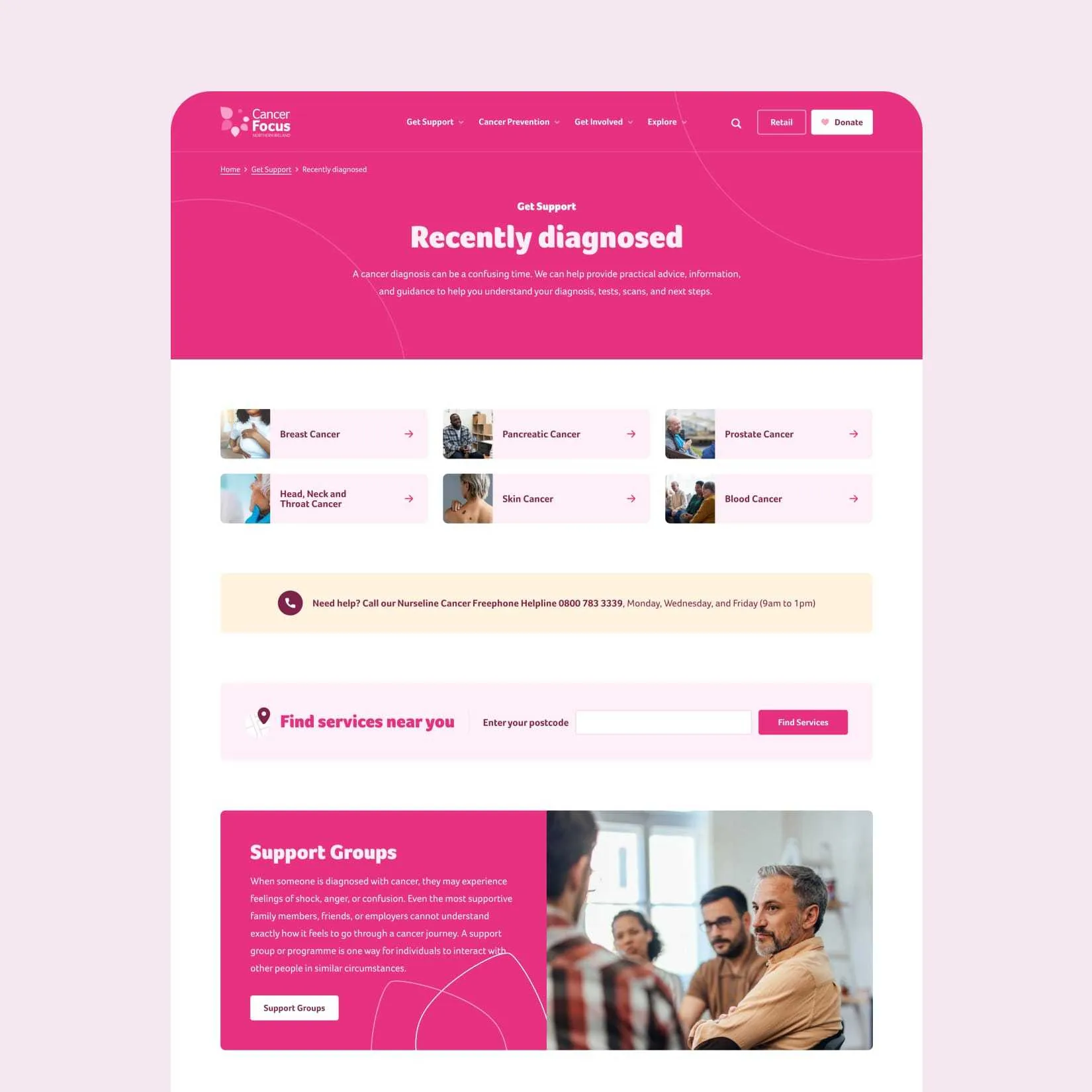 Cancer Focus Northern Ireland | Craft CMS & Raiser’s Edge… | Eyekiller